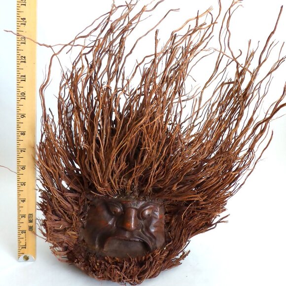 Art | Vintage Chinese Longevity Deity 15 Screaming Man Bamboo Root ...